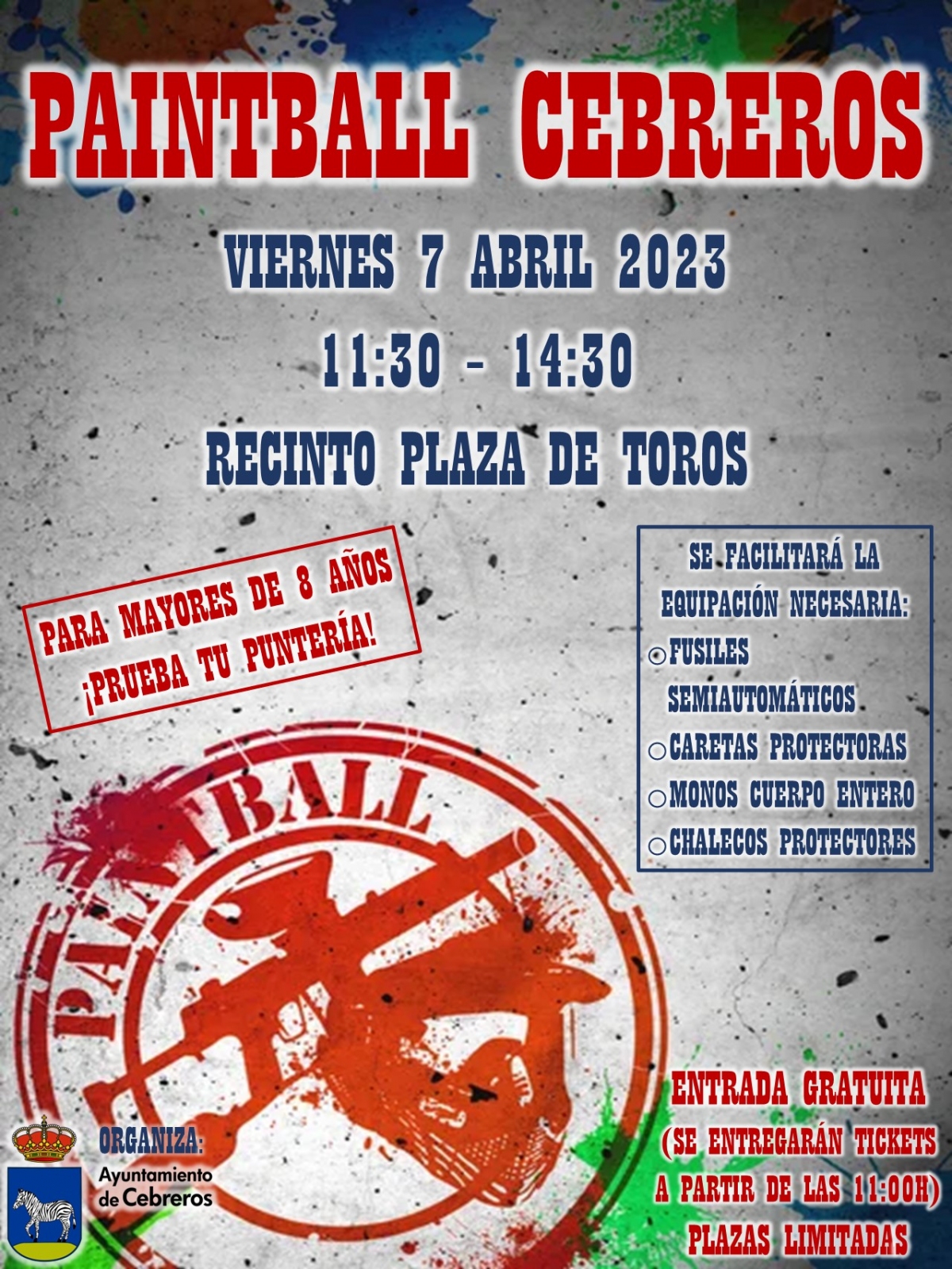 PAINTBALL SEMANA SANTA 2023 - Ayuntamiento de Cebreros